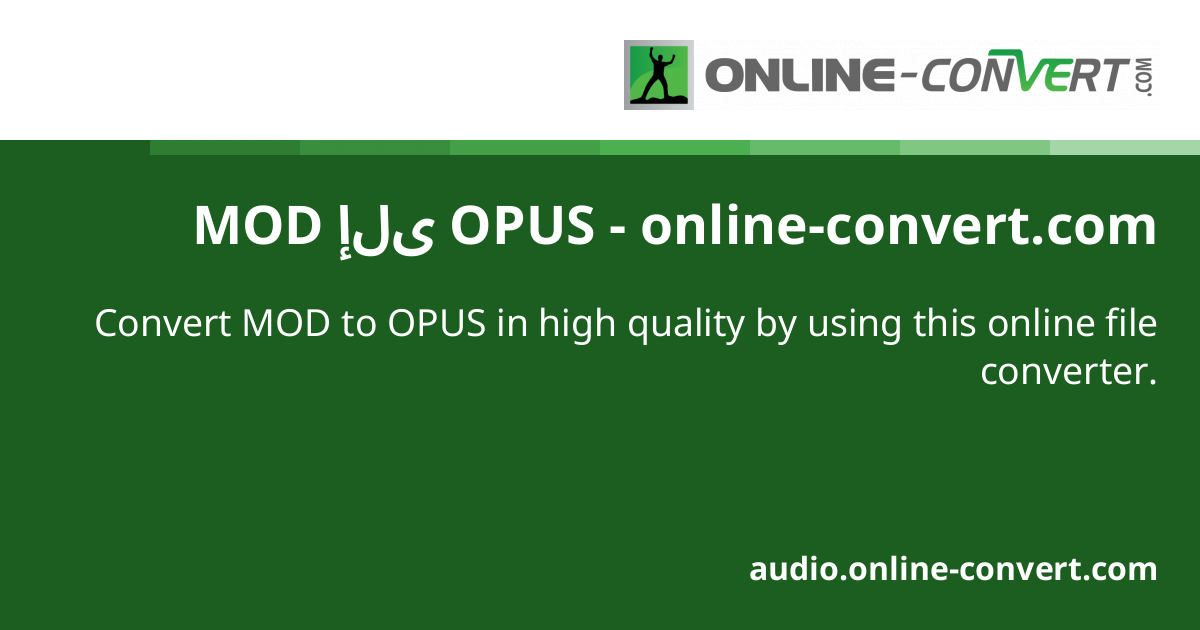 MOD من OPUS - online-convert.com