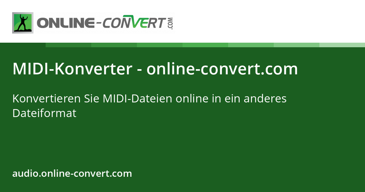 MIDI converter - online-convert.com