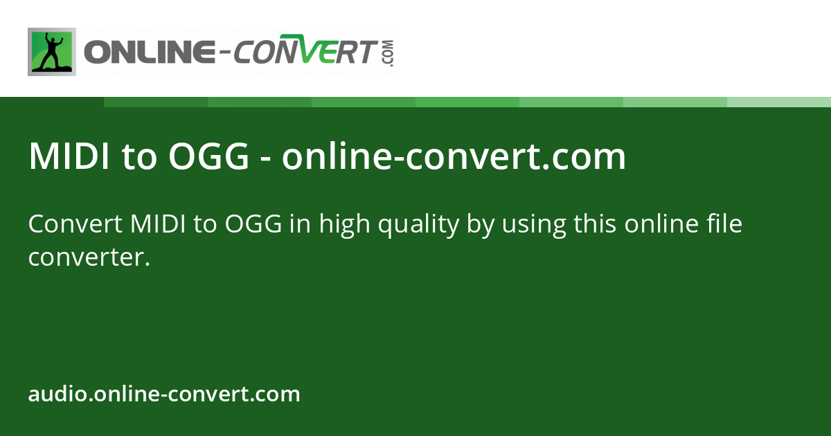 MIDI to OGG - online-convert.com