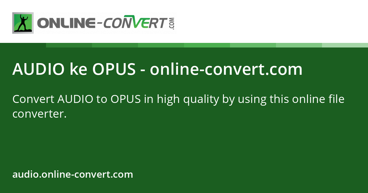 AUDIO ke OPUS - online-convert.com