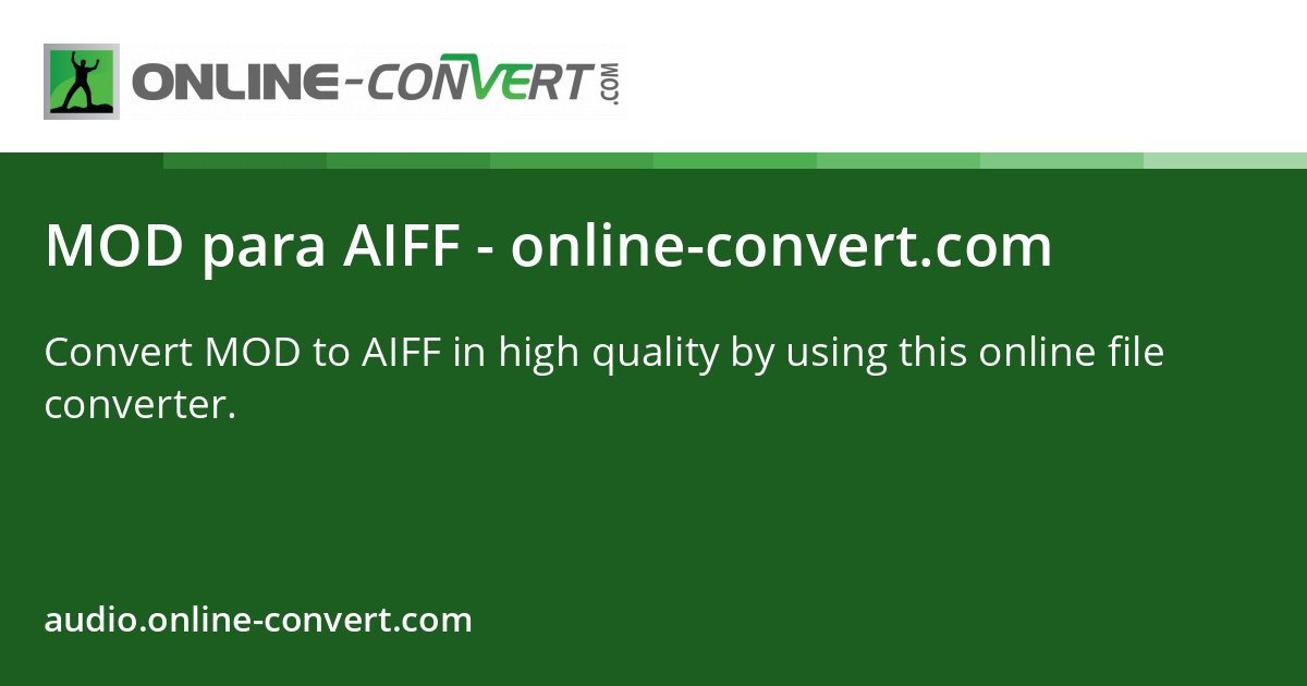 MOD a AIFF - online-convert.com