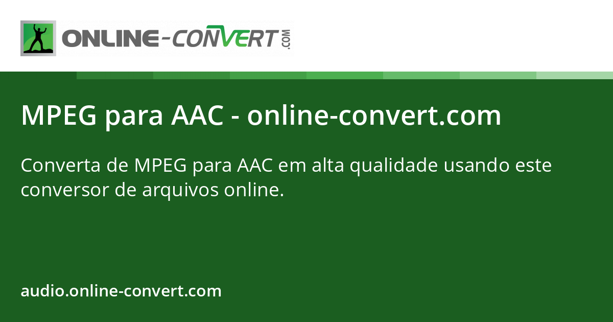 Mpeg Para Aac Online