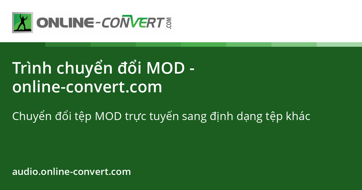 Trình chuyển đổi MOD - online-convert.com